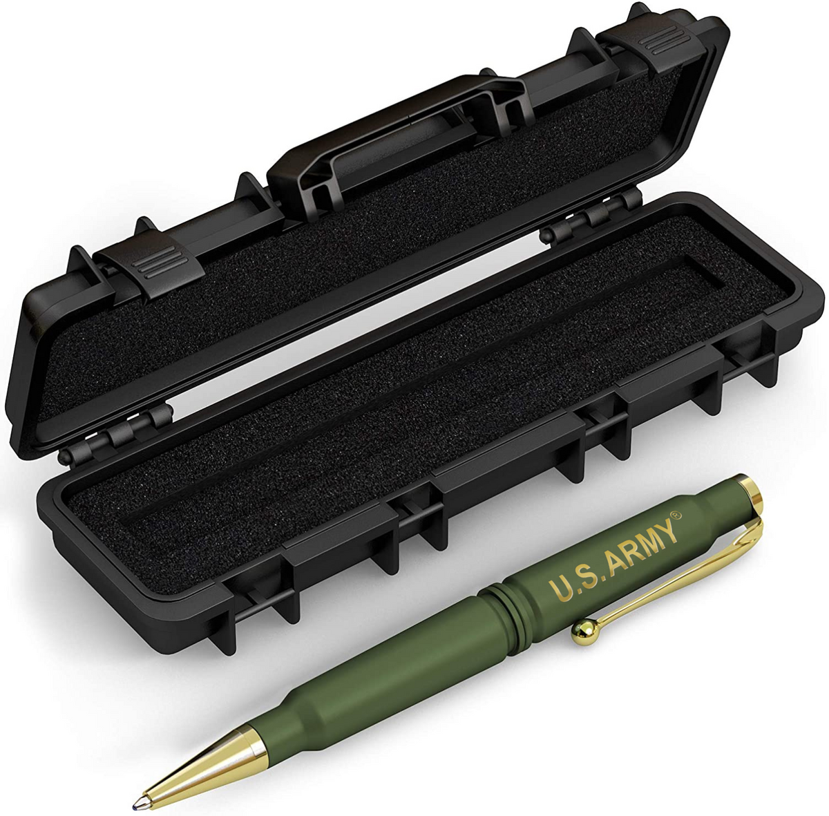 U.S. Army .308 Real Bullet Casing Twist Pen - Olive Drab Green