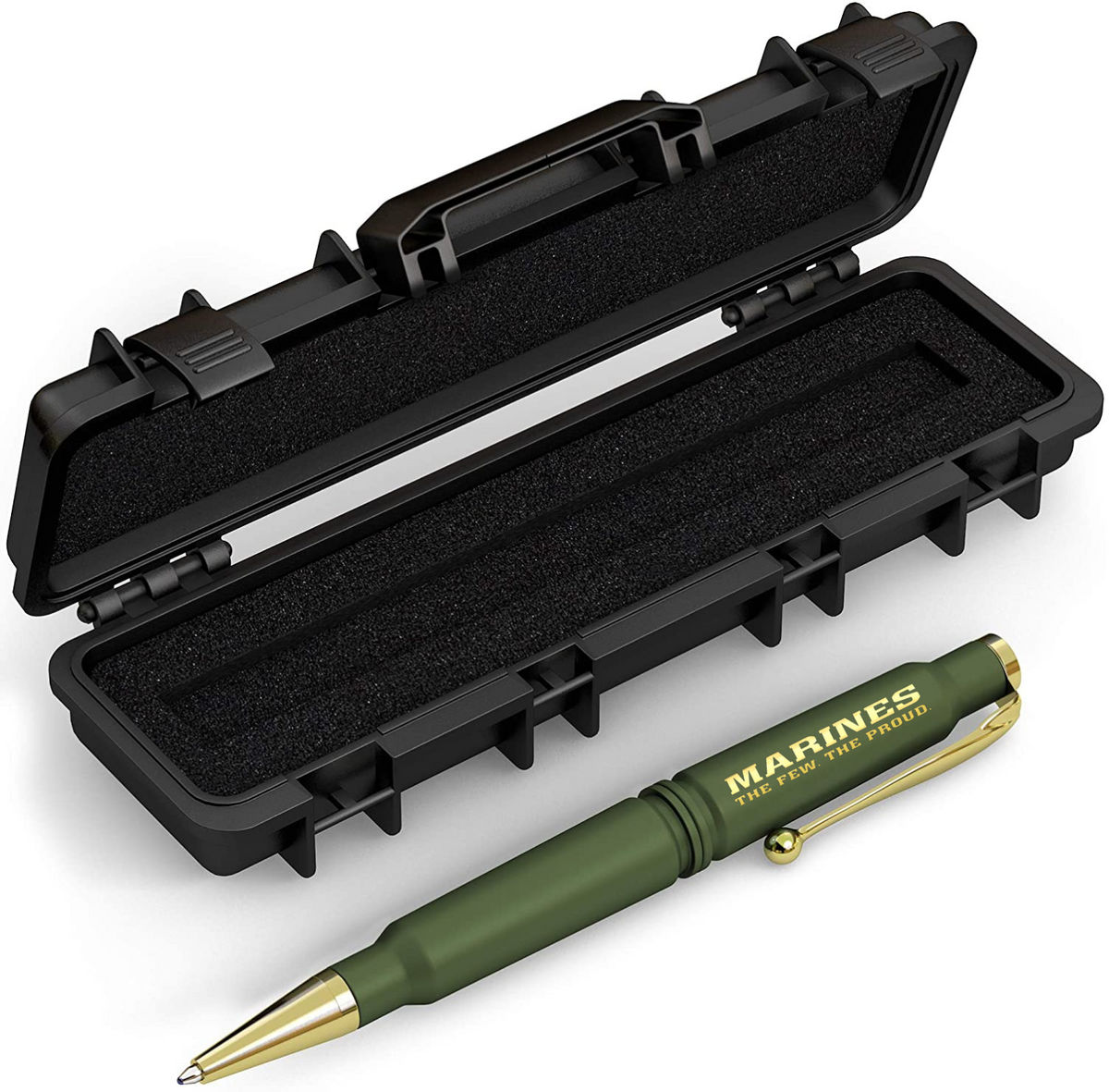USMC .308 Real Bullet Casing Twist Pen - Olive Drab Green