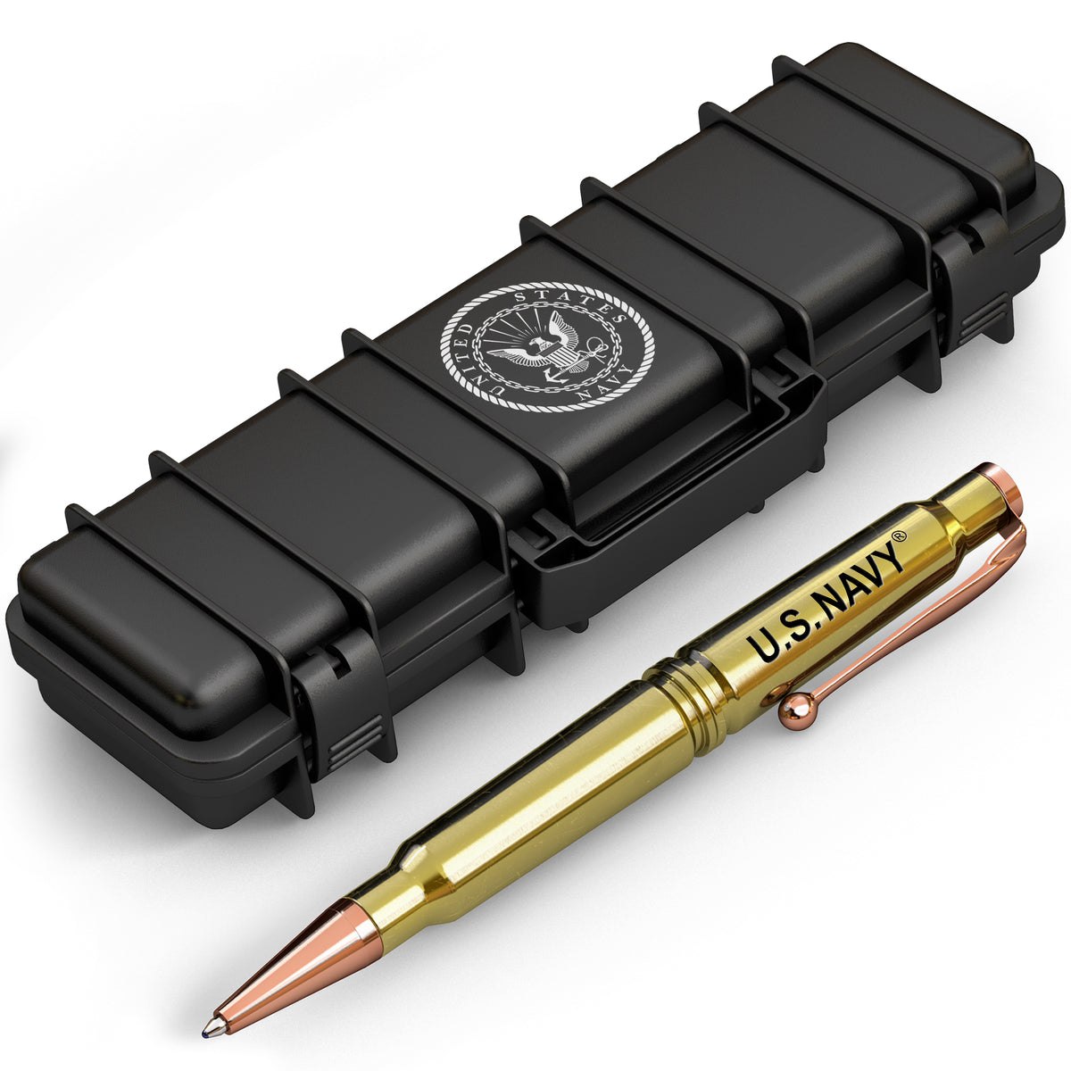 U.S. Navy .308 Real Bullet Casing Twist Pen - Polished Brass